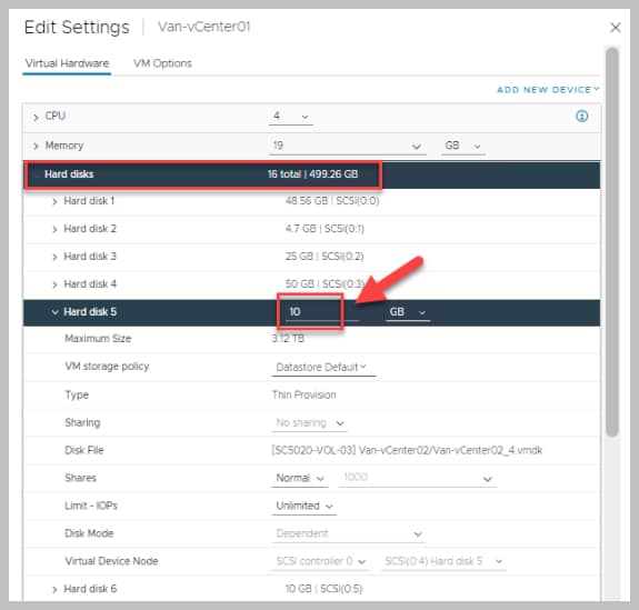 How to Fix “Log disk exhaustion” error on vCenter – Roheed