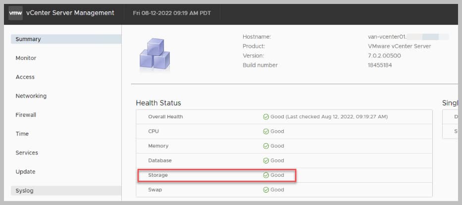 How to Fix "Log disk exhaustion" error on vCenter - Roheed